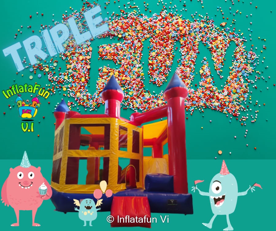 Triple fun bouncy castle - Bouncy Castles, Photo Booth, Event And Party ...