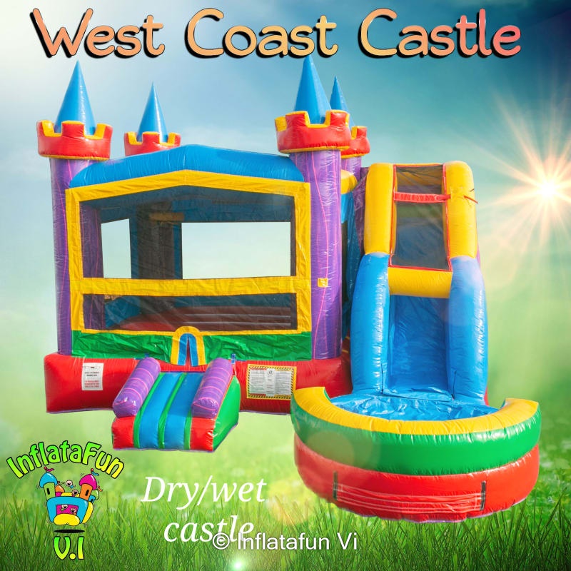 West coast castle (with steep slide) - Bouncy Castles, Photo Booth ...